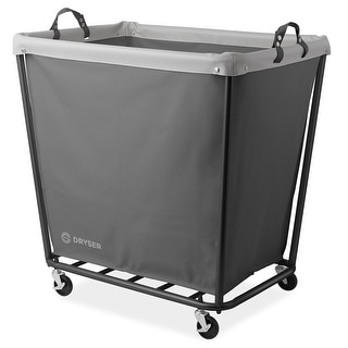 Commercial X-Large Rolling Canvas Bin Laundry Hamper on Wheels, Gray - Bed Bath & Beyond - 39459902