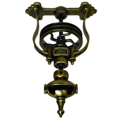 Brewmaster Short Neck Ceiling Fan Assembly - Antique Brass - Bed Bath ...