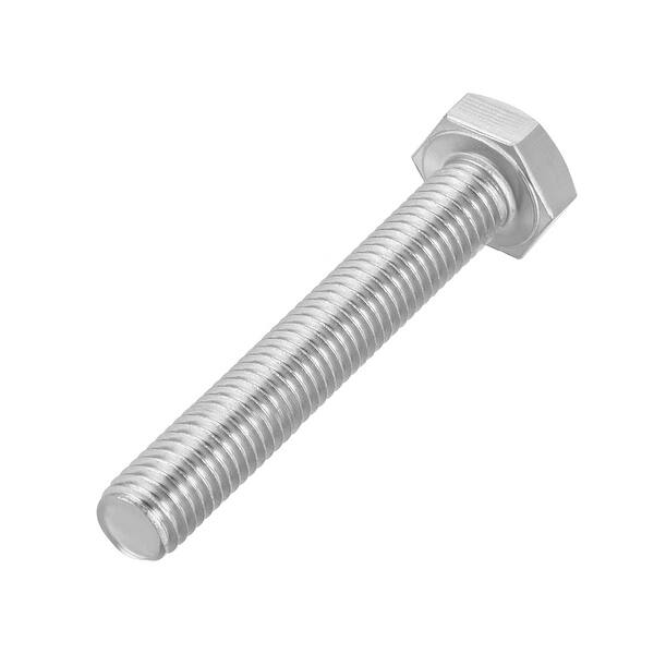 M10 Thread 70mm 304 Stainless Steel Hex Screws Bolts Fastener 5pcs ...