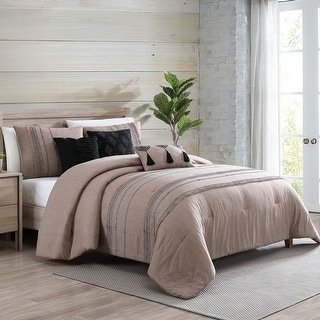 Modern Threads Octavia 6 Piece Embellished Comforter Set - Bed Bath ...