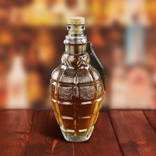 Hand Grenade Glass Whiskey Decanter - Bed Bath & Beyond - 19215289