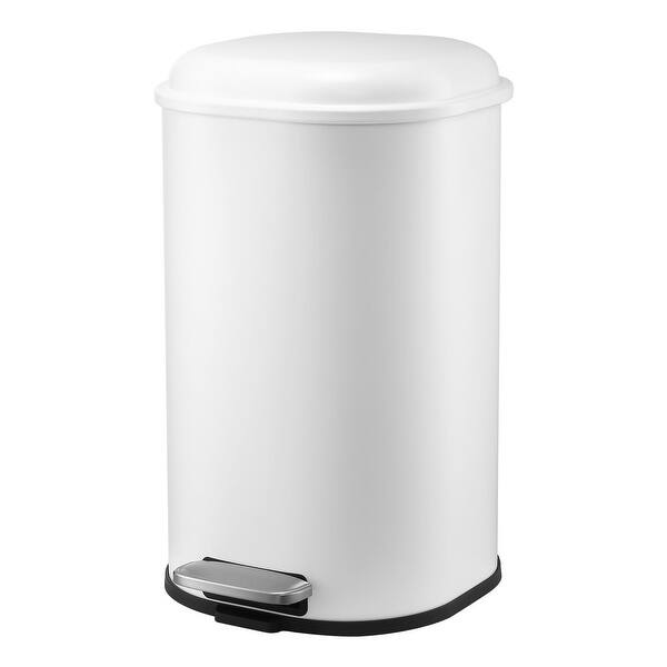 8-Gallon Step-Open Trash Can with Soft-Close Lid, Modern - Bed Bath ...