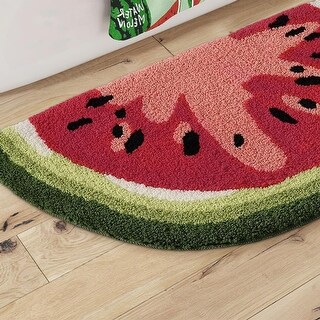 Bathroom Rugs,Funny Fruit Rug,Non-Slip for Bathroom,Bedroom17.5x31.5 ...