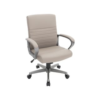Staples Cream Tervina Luxura Mid-Back Manager Chair - Bed Bath & Beyond ...