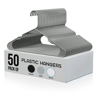 50Pcs Durable Plastic Hangers - Bed Bath & Beyond - 39687003