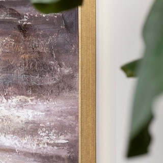 Stratton Canvas Wall Art with Gold Frame - Blue - Bed Bath & Beyond ...