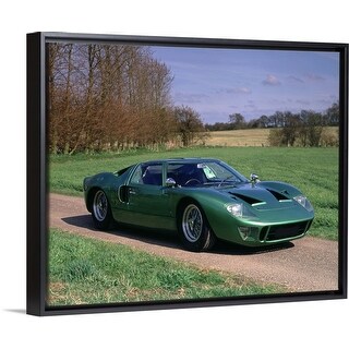 "1966 Ford GT40" Black Float Frame Canvas Art - Bed Bath & Beyond ...