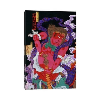 iCanvas "Red Man with Kanabo Japanese" by Unknown Artist Canvas Print ...