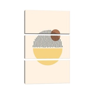 iCanvas "Geometric Abstract Shapes I" by Jay Stanley 3-Piece Wall Art ...