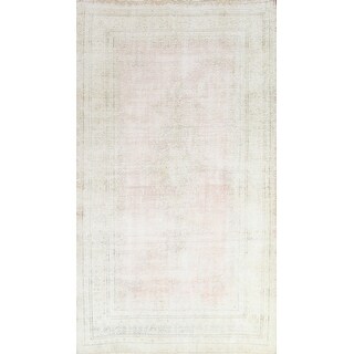 Muted Kerman Persian Distressed Area Rug Hand-knotted Wool Carpet - 6'2 ...