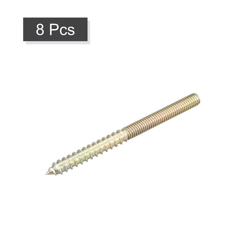 Hanger Bolts, 8pcs Double Ended Thread Dowel Screws for Wood Furniture ...