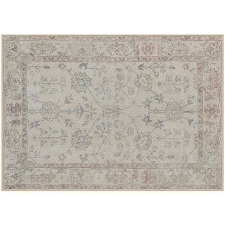 NeverMove Washable Designer Rug by GelPro 24x34 Rosalie Grey Denim - 24 ...