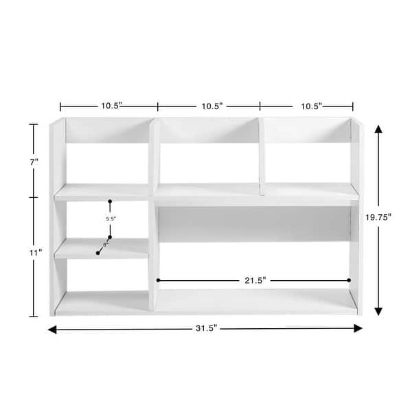 Multi-Unit Desk Organizer Storage Rack Book Shelf for Office Home and ...