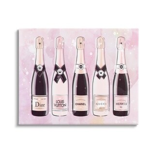 Stupell Pink Glam Champagne Canvas Wall Art Design by Martina Pavlova ...