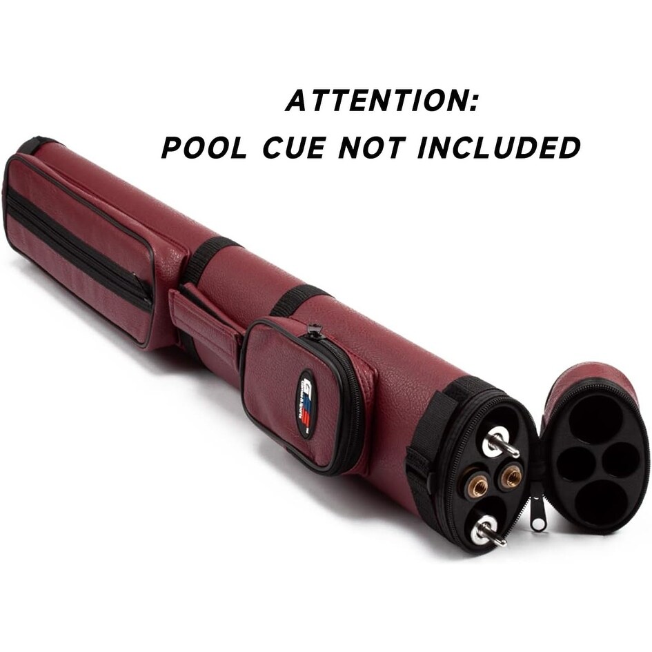 two piece pool cue with case