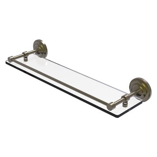 Allied Brass Que New 22 Inch Tempered Glass Shelf with Gallery Rail ...