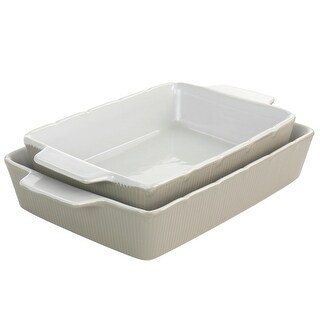 2 Piece Ceramic Baker Set - 11.25in x 8.5in, 13in x 9.45in - Bed Bath ...