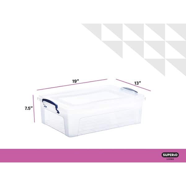Superio Clear Storage Container, 22 Qt - 22 qt - Bed Bath & Beyond ...