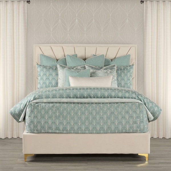 The Great Gatsby At The Gate Art Deco Bed Cap Comforter Set with Sewn ...