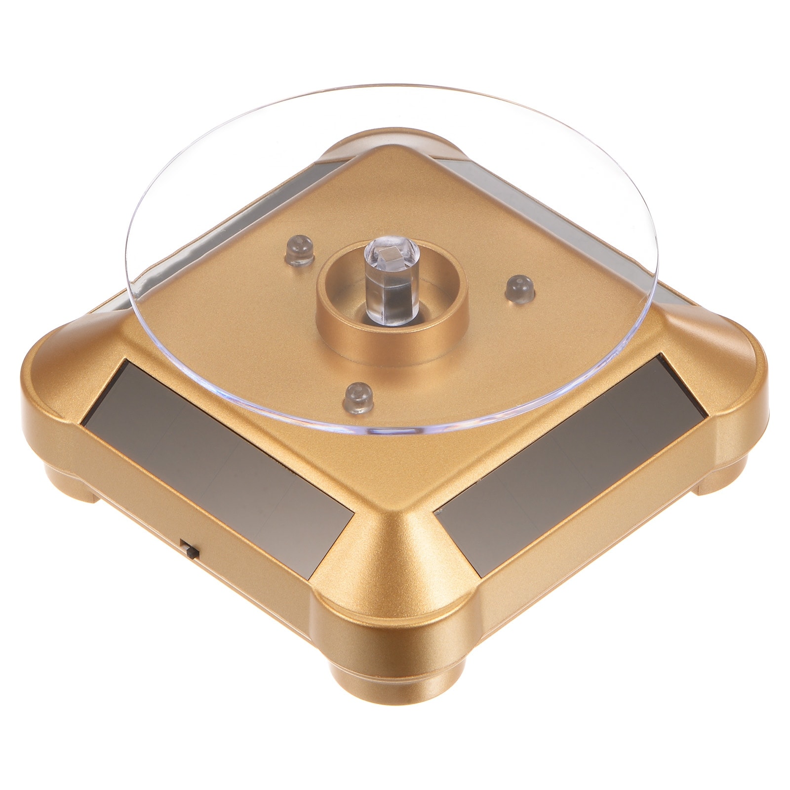 Solar Display Stand Turntable, Double Used Rotating Display with Light ...