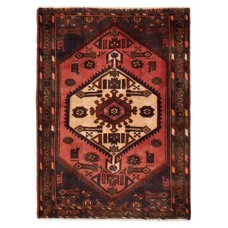 ECARPETGALLERY Hand-knotted Andelz Copper Wool Rug - 3'4 x 4'6 - Bed ...