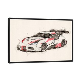 iCanvas "Toyota GR Supra Racing V II" by Paul Rommer Framed - Bed Bath ...