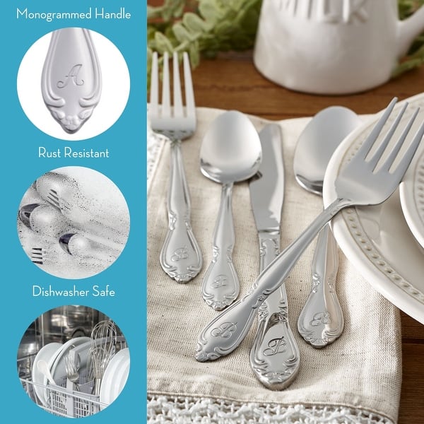 monogrammed crockery