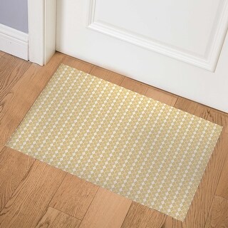 TIKA YELLOW WHITE Doormat By Kavka Designs - Bed Bath & Beyond - 31257817