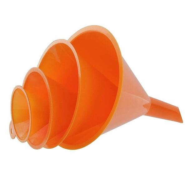 Heavy-Duty 4-Piece Plastic Funnel Set - On Sale - Bed Bath & Beyond - 39914769