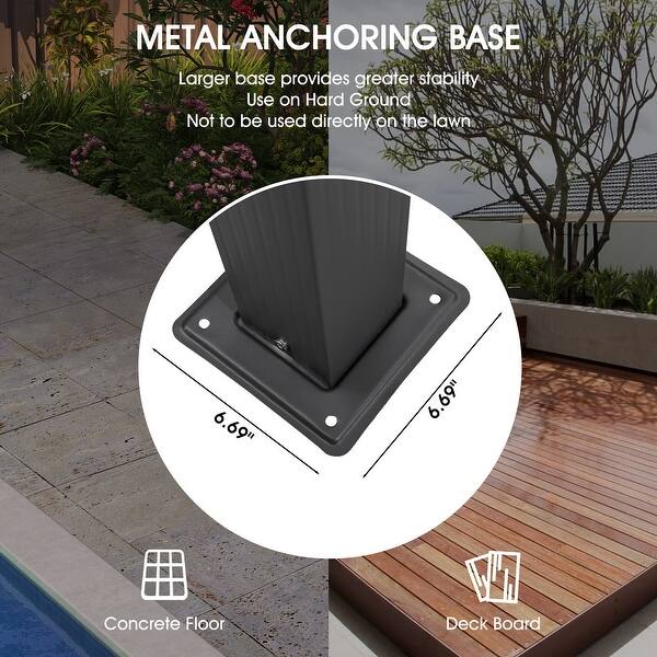 PURPLE LEAF Gazebo Outdoor Retractable Modern Yard Metal Grape Trellis ...