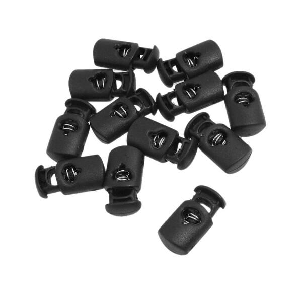 4mm Diameter Plastic Toggle Spring Stop String Cord Locks 12 Pcs Black Bed Bath And Beyond