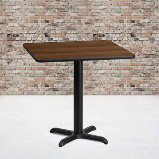 24'' Square Laminate Table Top with 22'' x 22'' Table Height Base - 24 ...