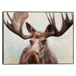 Moose By Studio Arts Canvas Art Print - Bed Bath & Beyond - 38859109