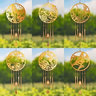 Set of 6 Circular Copper Wind Chimes with Bells - Bed Bath & Beyond ...
