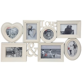 Multi-Sized "Love" Collage Picture Wall Frame - 26.5" - White - 4 ...