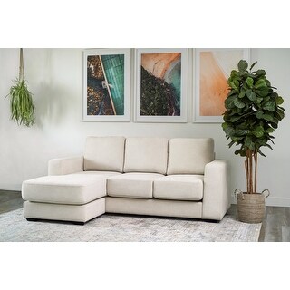 Abbyson Ellie Stain Resistant Fabric Reversible Sectional - Bed Bath ...
