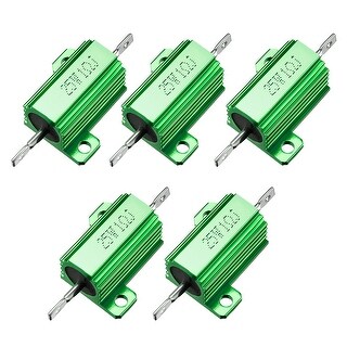 25W 1 Ohm Aluminium Housing Chassis Mount Wirewound Power Resistors ...