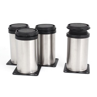 4pcs 100mm x 50mm Adjustable Plinth Leg Feet for Kitchen Cabinet Sofa ...