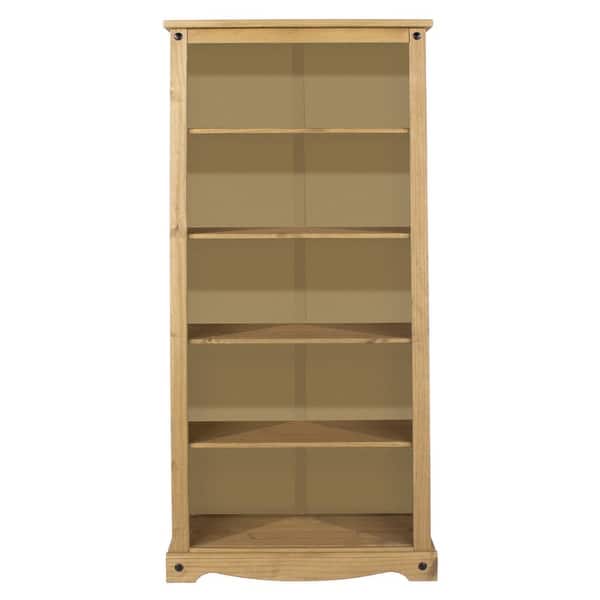 Wood Bookcase 5 Shelf Corona Collection | Furniture Dash - On Sale ...