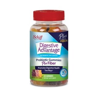 Schiff Vitamins Digestive Advantage - Probiotic Gummies plus Fiber - 65 ...