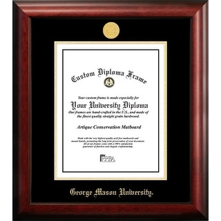 George Mason University 10w x 14h Gold Embossed Diploma Frame - Bed ...