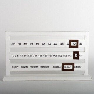 Black And White Perpetual Desk Calendar - Bed Bath & Beyond - 40313458