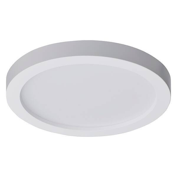 7 Inch LED Flush Mount Fixture Disk Light Round 16 Watt 3000K White ...
