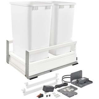 Rev-A-Shelf TWCSD Series TANDEMBOX Bottom Mount Double Bin Trash Can ...
