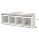 4-Cube Storage Bench with Beige Cushion - Bed Bath & Beyond - 38368292