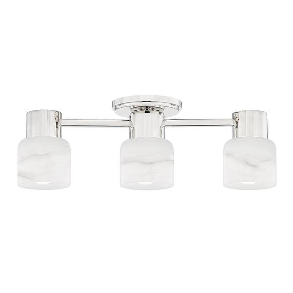 Hudson Valley Centerport 3-Light Bath Bracket with Alabaster Shade ...