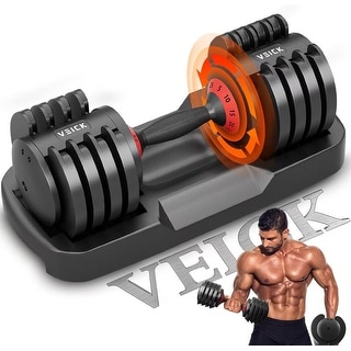 25LB 5 in 1 single adjustable dumbbell is great fitness equipment. It ...