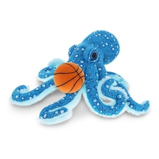 DolliBu Huggable Blue Octopus Stuffed Animal with Basketball Plush - 16 ...