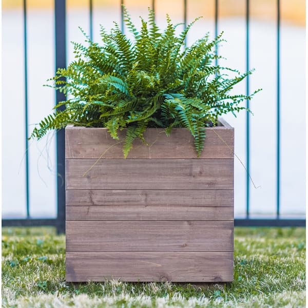 Zylina Indoor/Outdoor Trough Planter- Tall - 18 x 18 x 18 - Bed Bath ...