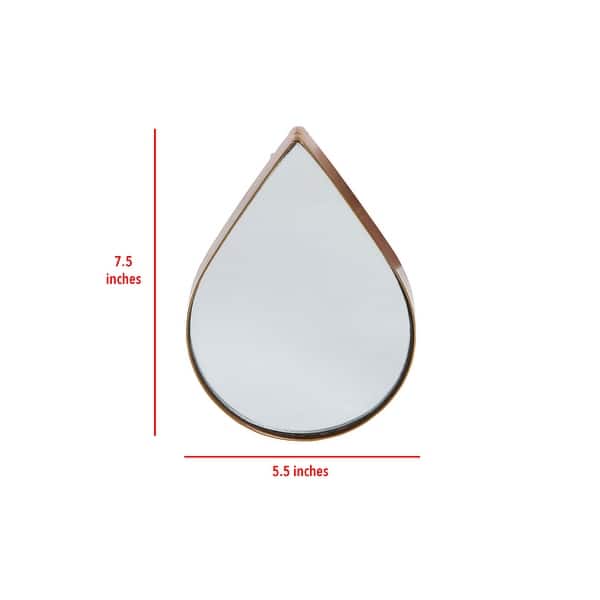 Carson Carrington Ladumossen Tear Drop Mirror - Gold - Bed Bath ...